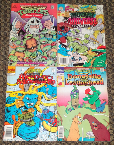 ARCHIE COMICS TMNT SOURCEBOOK A-M #1 MERDUDE MICHELANGELO DONATELLO ...