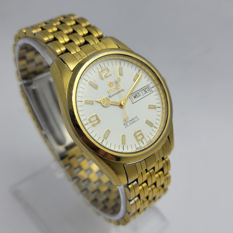 Titoni Airmaster 359 Automatic Day/Date 2836-2 Vintage Men's Watch | eBay