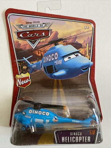 New Disney’s Pixar The World Of Cars DINOCO Blue Helicopter Ages Three ...