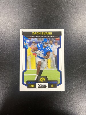 Zach Evans (RC) - 2023 Score #319 Los Angeles Rams Rookie Card | eBay