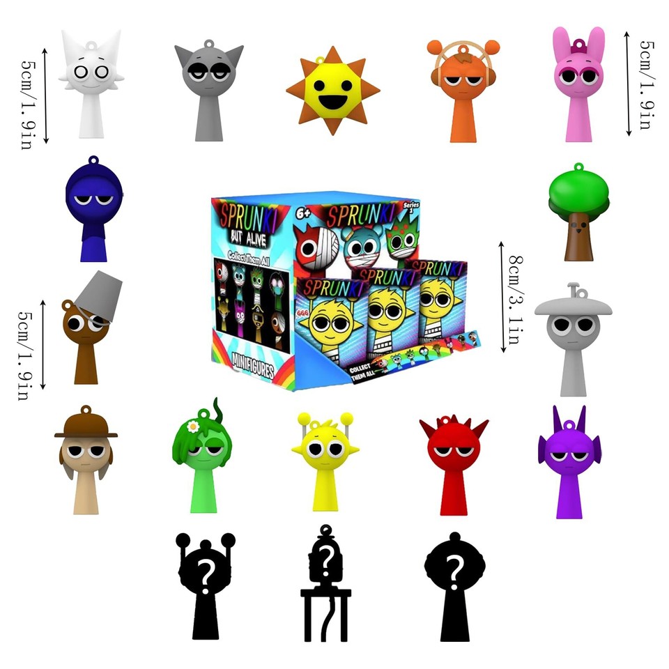5-12pc Sprunki Rhythm Box Game Action Toy Game Action Figures Toy ...