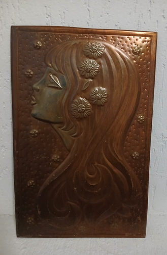 Antique painting on copper. Copper embossing. USSR. | eBay