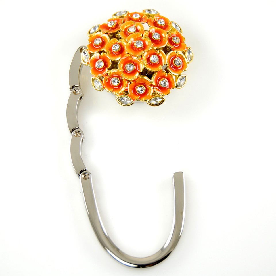 Stylish Foldable Handbag Holder "Flower Bouquet Look" Purse Hook | eBay