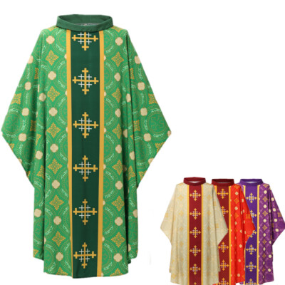 Men Cross Robe Christian Ethnic Religion Robes Gilded Medieval Monk ...