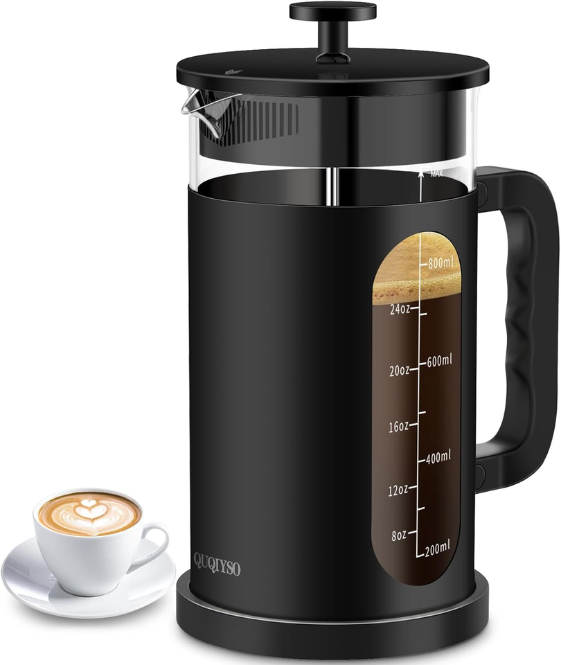 French Press Coffee Maker, 304 Stainless Steel French Press with 4 ...
