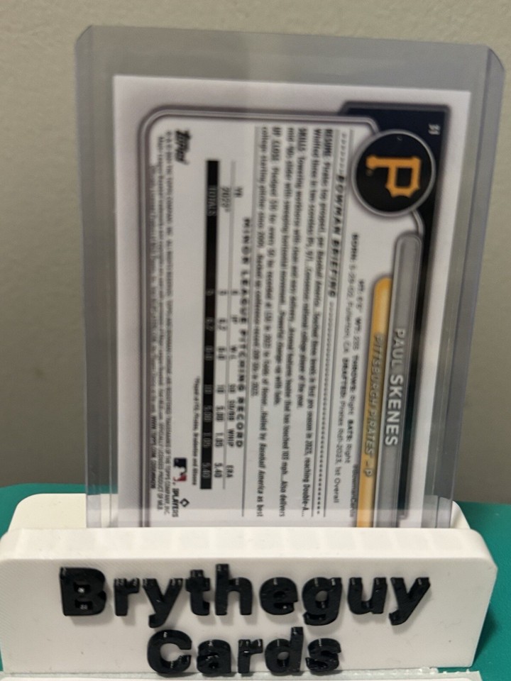 2024 Bowman Chrome Paul Skenes RC Rookie Mega Box Mojo Refractor #31 | eBay