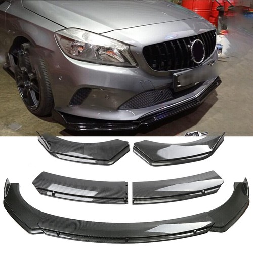 For Mercedes Benz A Class Carbon Fiber Style Front Bumper Splitter ...