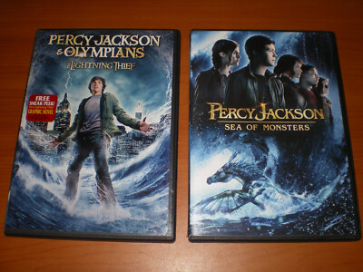 Lot of 2 PERCY JACKSON DVD's * Lightning Thief & Sea of Monsters ...