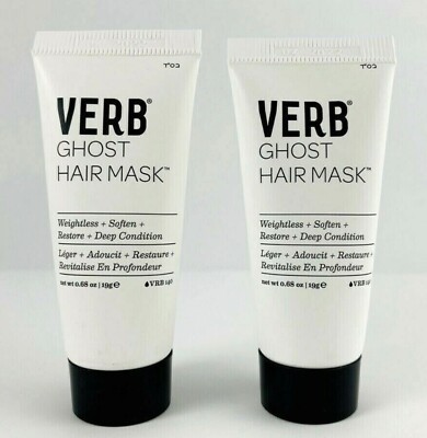 Verb Ghost Hair Mask Travel Size 0.68 oz Deep Conditioner Exp 4/2022 2X ...