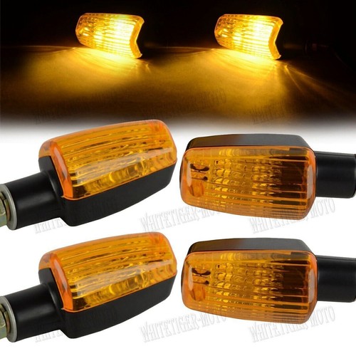 4pcs Mini Turn Signal Indicator Light Lamp Bulb Black Universal ...