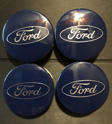 Ford Factory OEM Wheel Center Hub Cap Blue 6M21-1003-AA LOT OF 4 | eBay