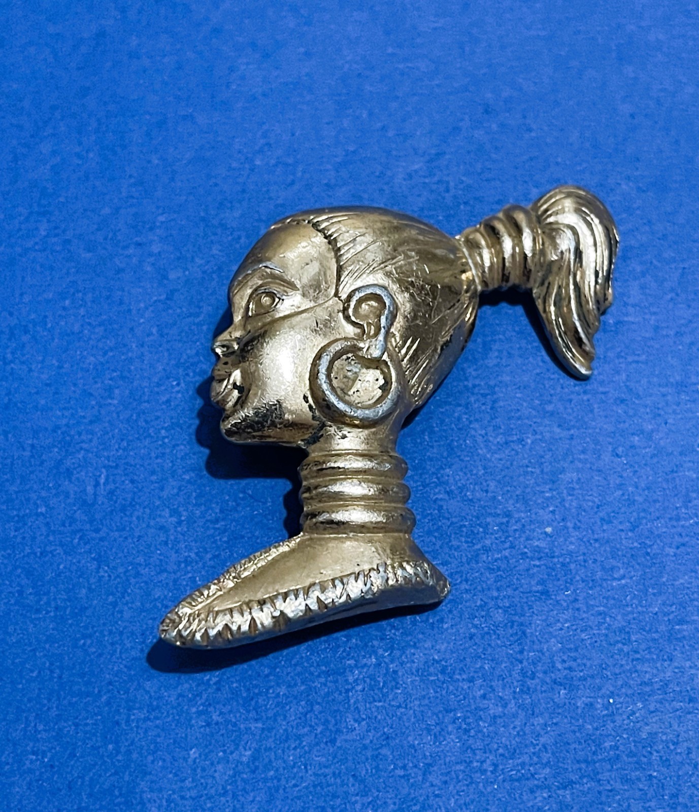 Vintage African Tribal Blackamoor Pin – 1950s Black A… - Gem