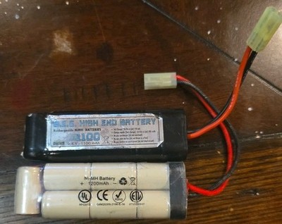 2 Airsoft Batteries A.E.G. High End Battery And A Unbranded Untested | eBay