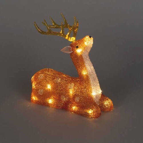 Konstsmide LED Acryl Figur Rentier Weihnachts Deko 24 ww LEDs Innen ...