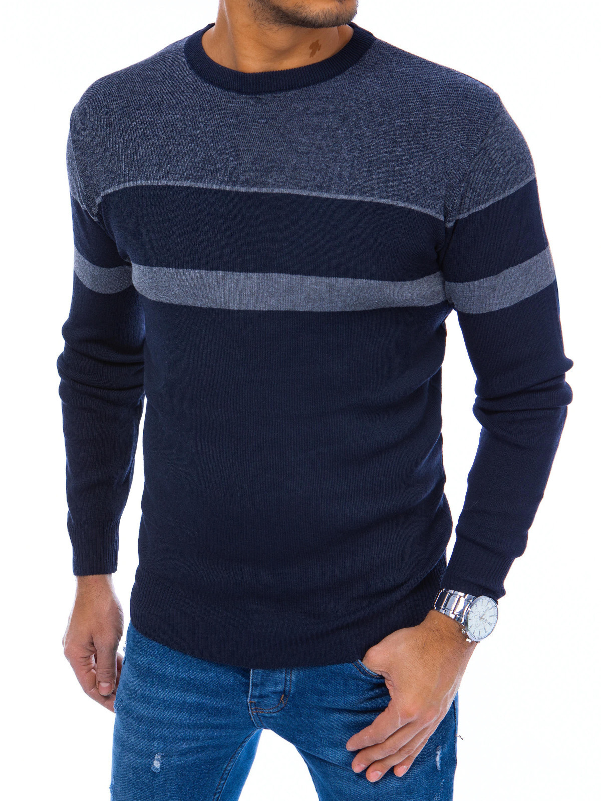 Strickpullover Herren Pullover Gestreift Sweater Pulli Herren Mix DSTREET M-2XL | eBay