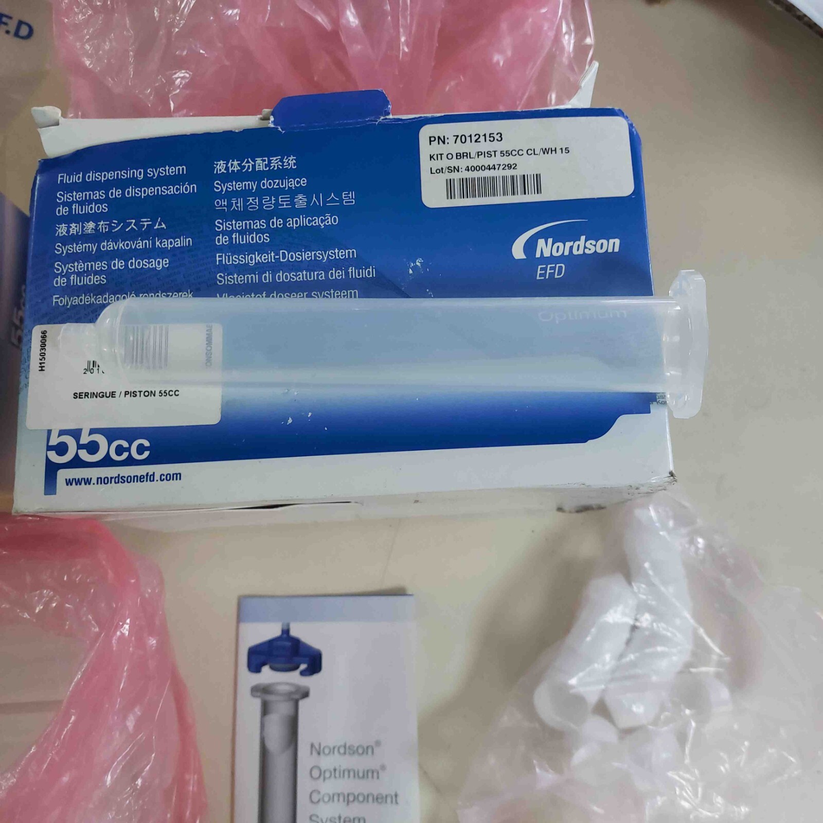 Boîte 21 embout Blanc +19 corps seringue Nordson EFD 7012153 Syringe ...