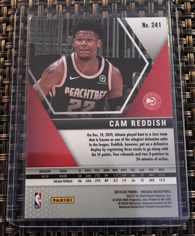 2019-20 Panini Mosaic Cam Reddish Rookie Card #241 | eBay