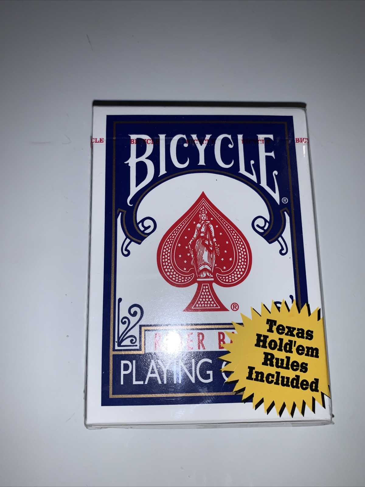 Bicycle Rider Back Poker Playing Cards 808 Texas Hold’em Rules Included ...