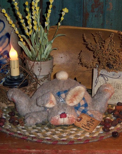 Primitive Patti's Ratties Spring Bunny Rabbit Shelf Doll Paper Pattern ...