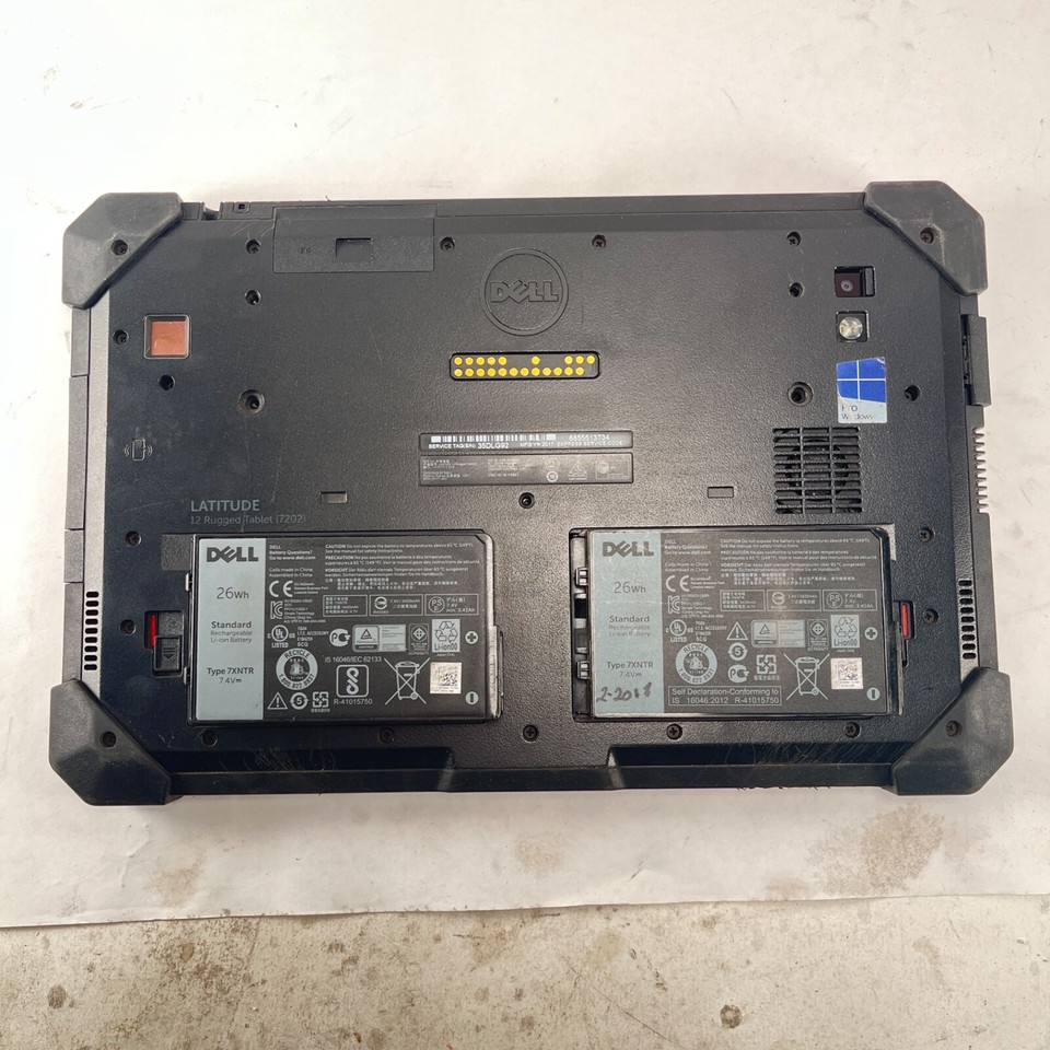 Dell Latitude 12 Rugged Tablet 7202, M-5Y71 4GB Ram with Battery | eBay