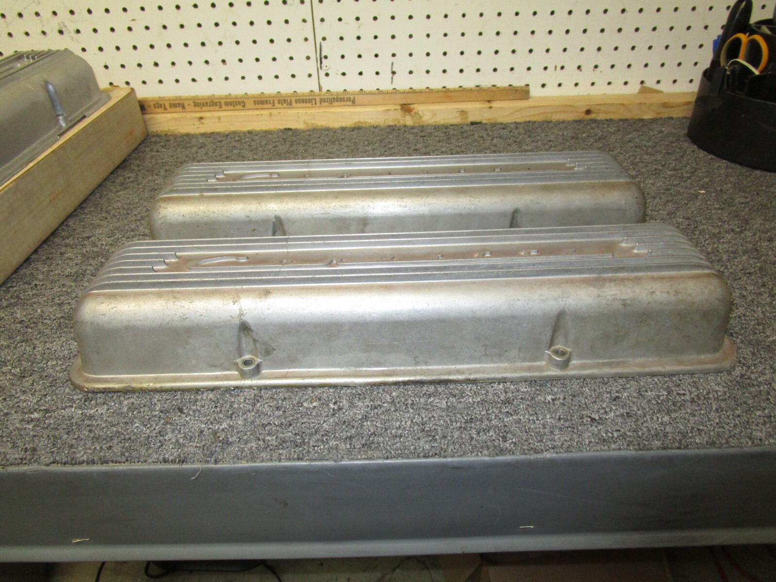 67 corvette 327/350 die cast aluminum valve covers GM NICE! L79 | eBay