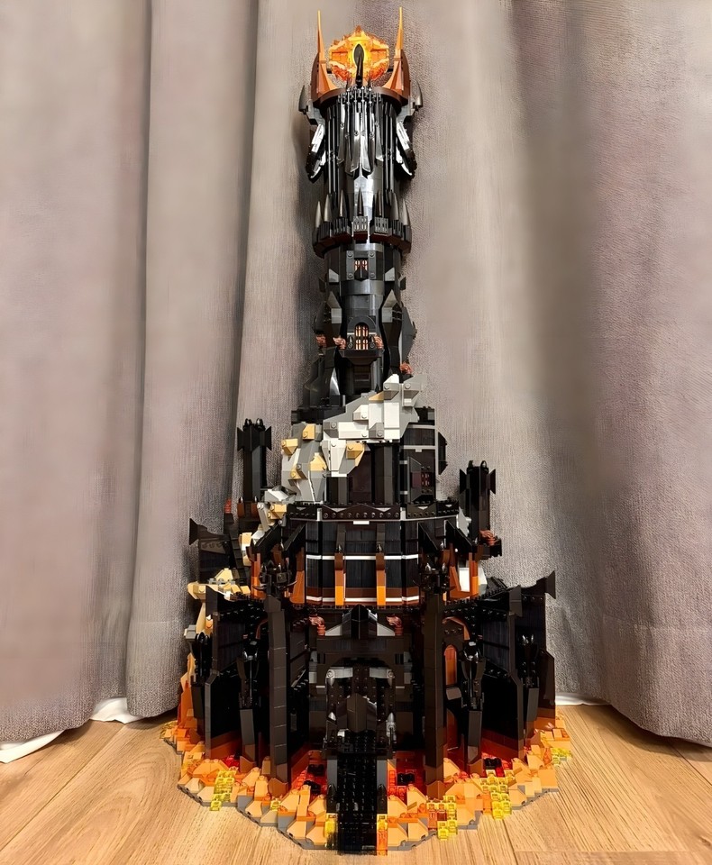 (10333) MOC Icons Lord of The Rings Barad-dûr LOTR Building Blocks ...