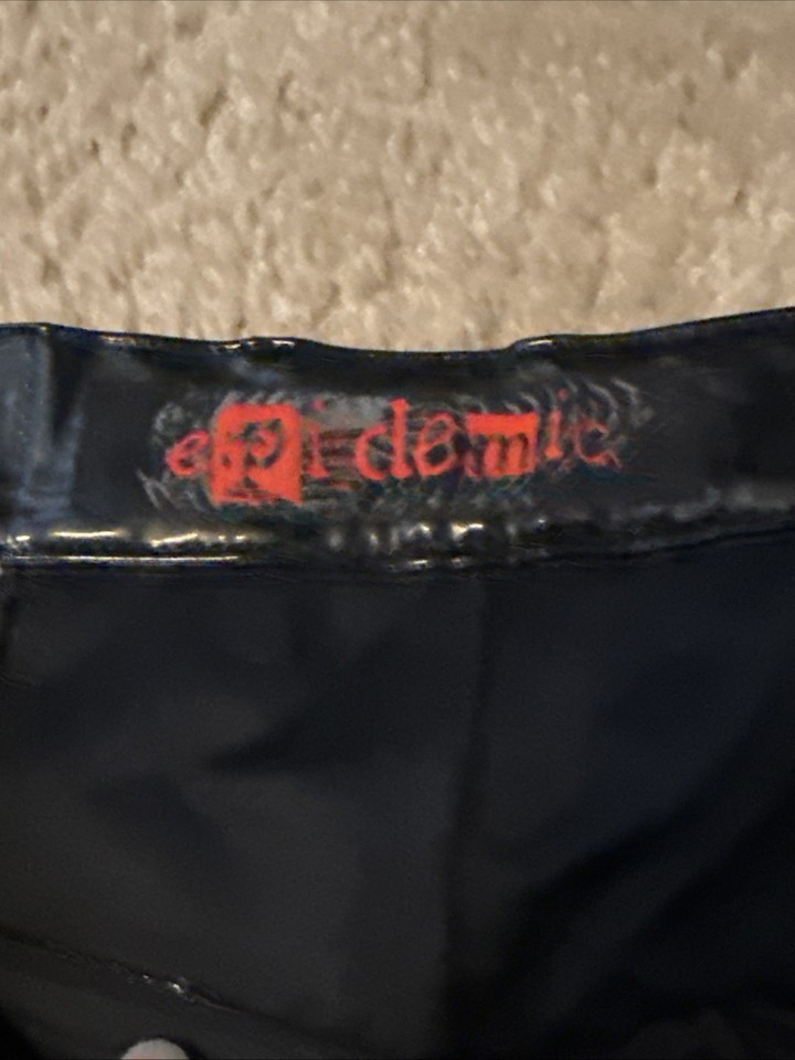 Epidemic Vantage Faux Leather Men’s Pants Size 32 Black Goth Grunge ...