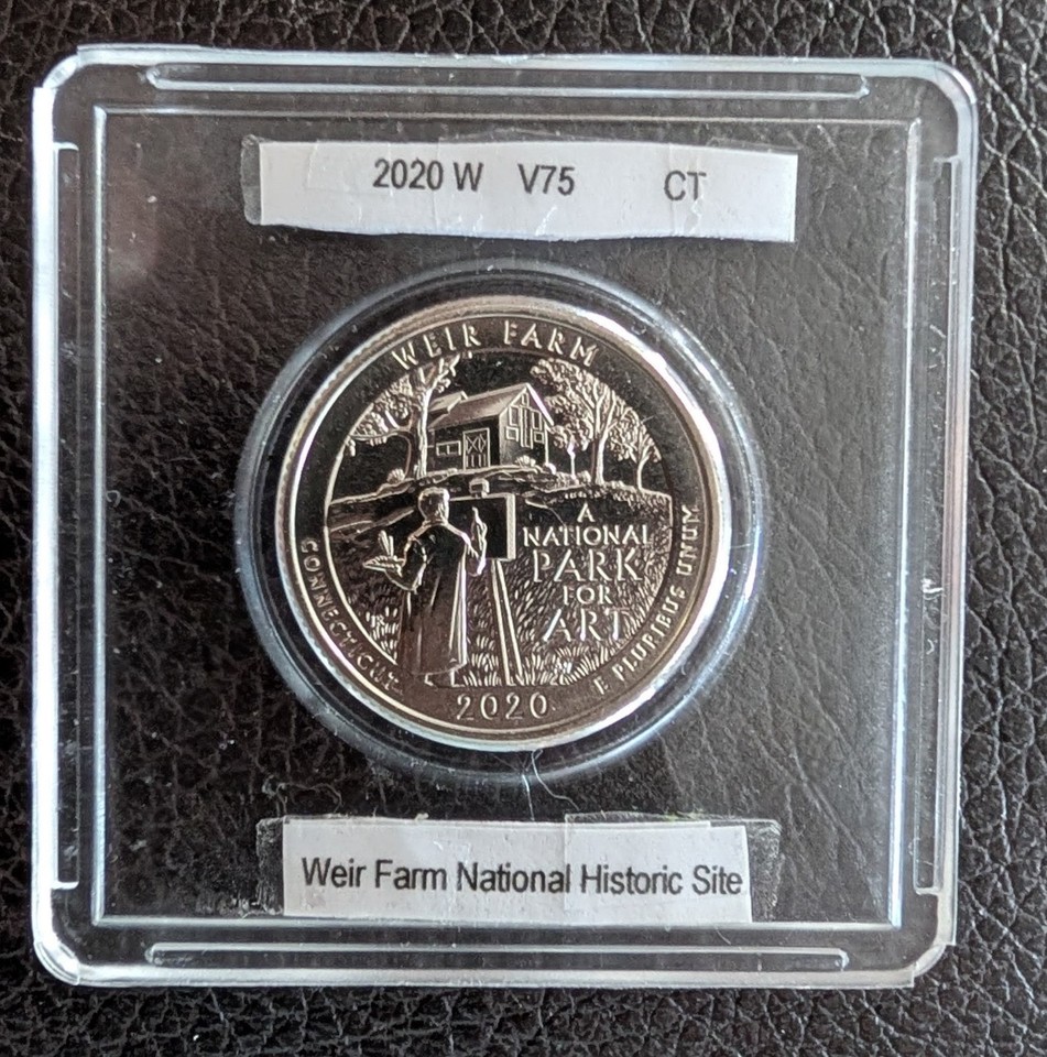 2020W V75 Privy Mark Weir Farm Historical Park Quarter Uncirculated In ...