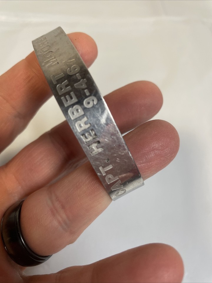 1967 Vietnam War MIA KIA Bracelet Vet Moore Imperial PA USAF Pilot F ...