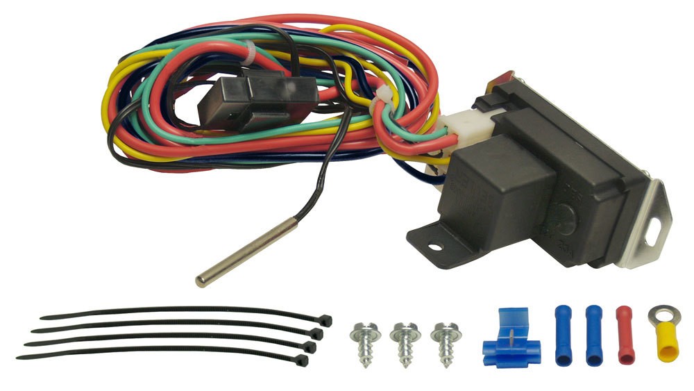 Derale 16759, Kit Adjustable Fan Control Thermostat Push-In Performance ...