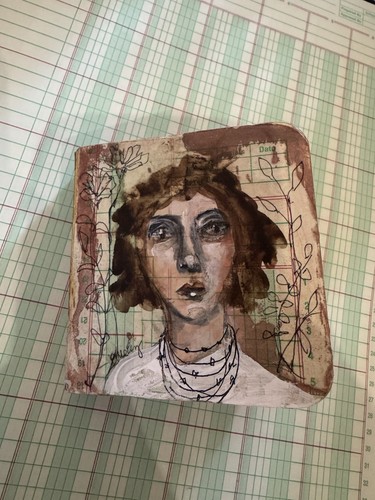 “Just Faded” Raw Art Journal Original Handmade Art Journal - 10 Pages. | eBay