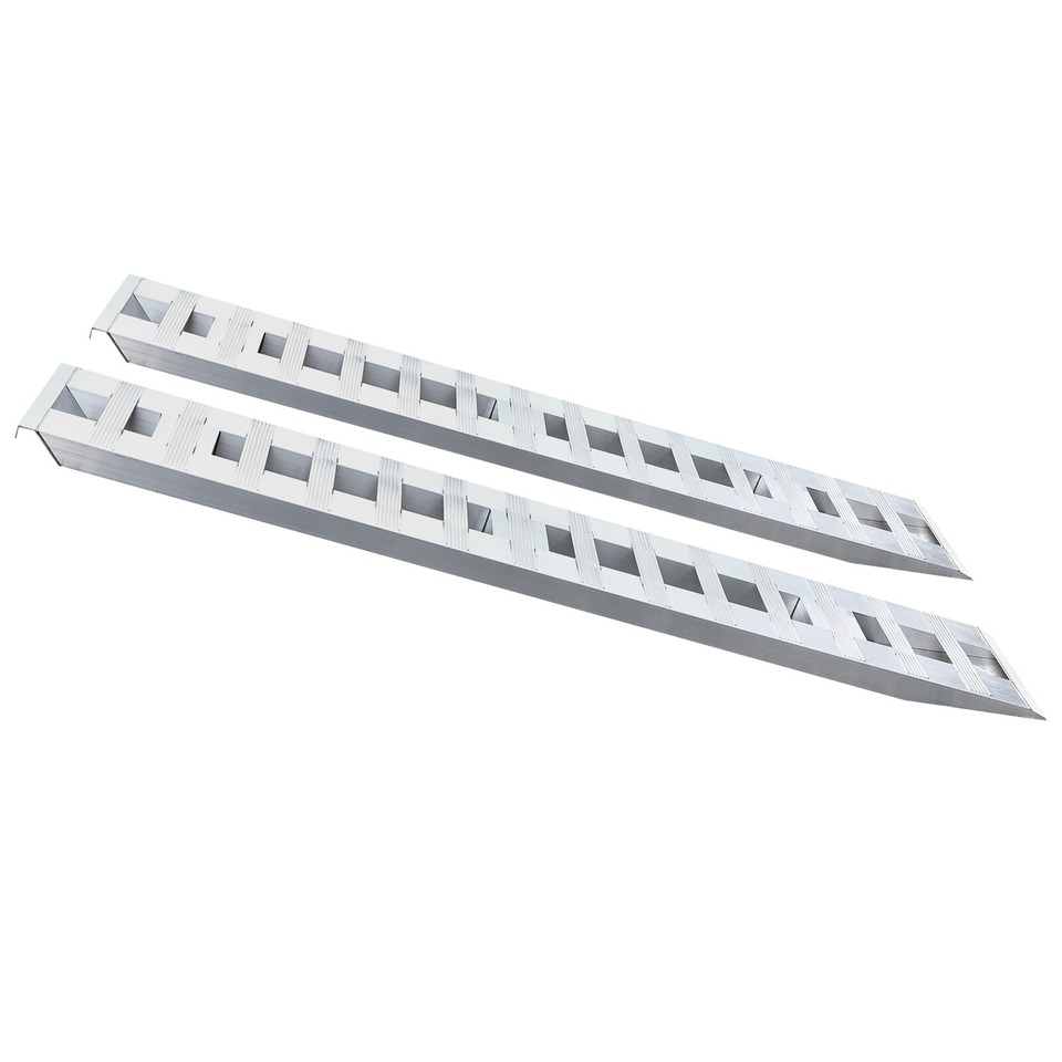2PCS 84" x 15" Aluminum Trailer Ramps For Motorcycle ATV UTV Car Trucks ...