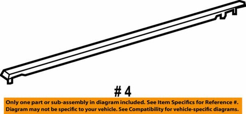 68162-35073 Toyota Weatherstrip assy, front door glass, outer lh ...