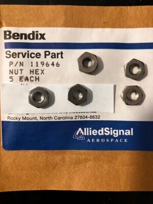 119646 - ALLIED SIGNAL, Bendix(Honeywell) (nut,hex) new old stock. 20ea ...