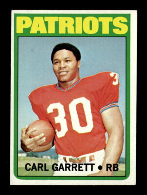 1972 Topps #229 Carl Garrett New England Patriots VG-EX+ Football Card ...