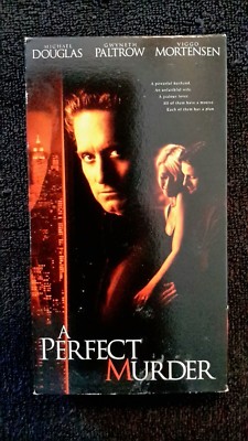 A Perfect Murder 1998 VHS Michael Douglas Gwyneth Paltrow Viggo ...