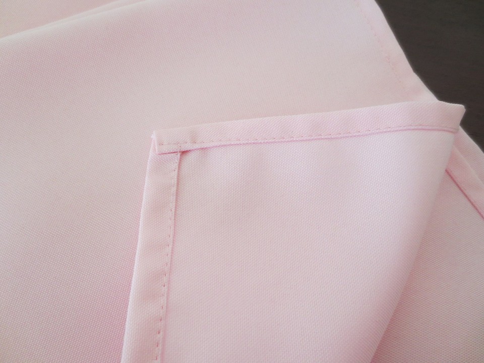 SET 12 Spring Pastel Pink Large Polyester Cloth Table Lap Dinner ...