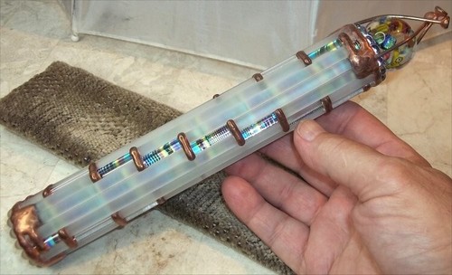 Randel Art Glass Rod Kaleidoscope FROSTED EVENING LIGHT 360° Marble RAG ...