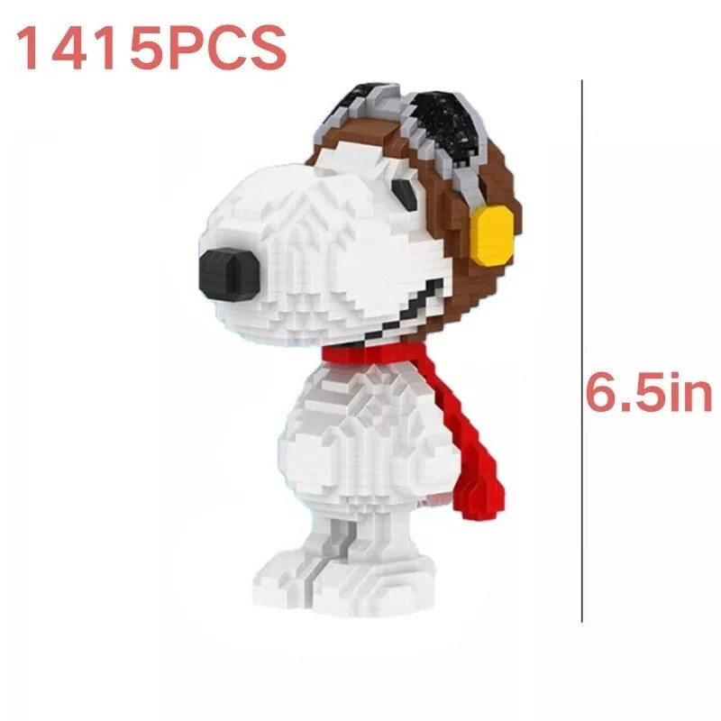Peanuts Snoopy Magic Blocks， 1415 Pcs Mini Building Blocks Challenging ...