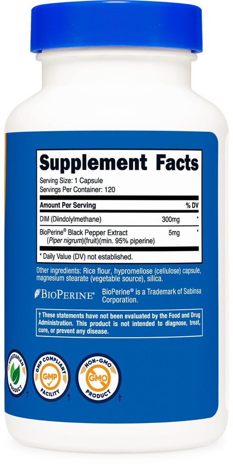 Beyond Alpha Estrocontrol For Men Nutricost DIM 300mg With BioPerine ...