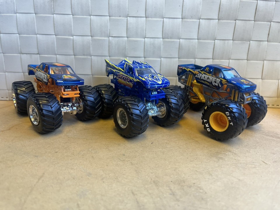 1:64 Set Of Three Shocker Monster Trucks | eBay