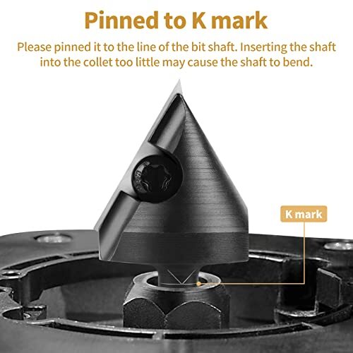 BINSTAK 60 Degree V Groove Router Bit 1/4 Inch Shank, Carbide Insert ...