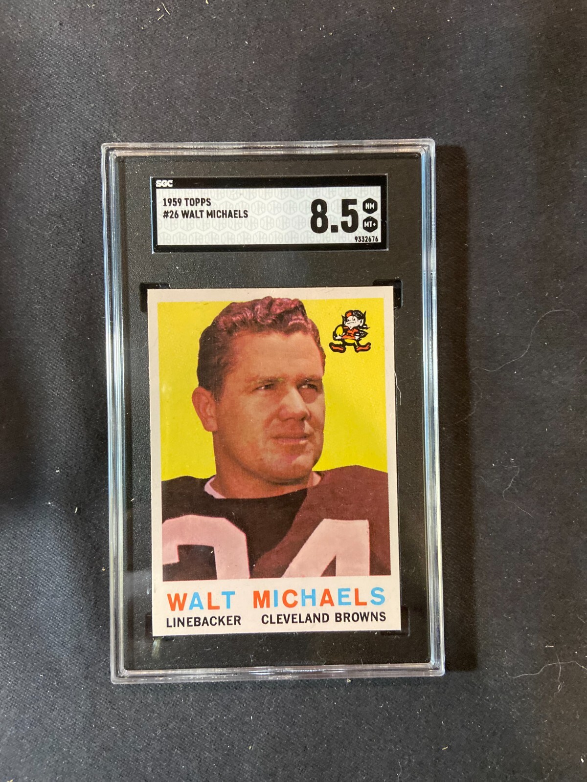 Read description--1959 Topps Football #26 Walt Michaels graded 8.5 | eBay