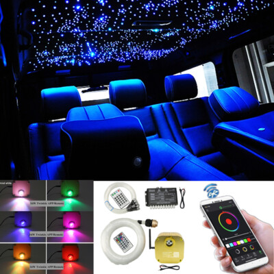 12V Car Overhead Star Ceiling Light Kit Interior Fiber Optic Meteor ...