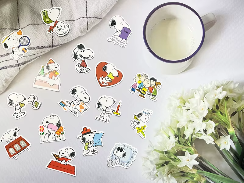 100pc SNOOPY- CHARLIE BROWN INSPIRED Stickers - Locker, Truck, Laptop ...