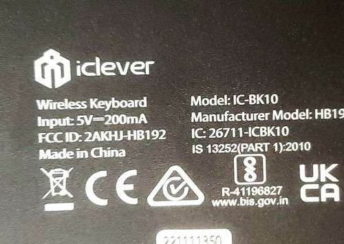 iClever, IC-BK10, Bluetooth, Ultra-Thin, Multi-Device, Rechargeable Keyboard | eBay