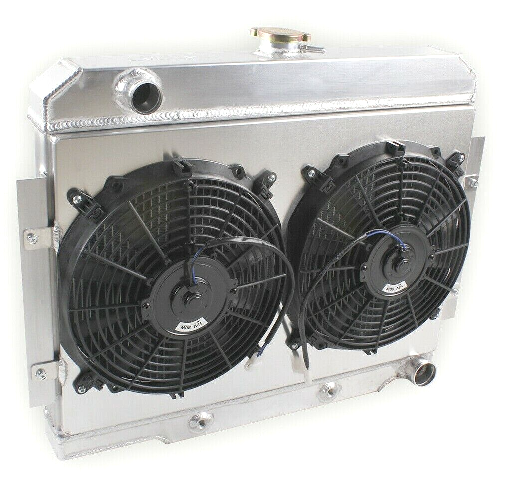 For 1972-1986 JEEP CJ5 CJ6 CJ7 Chevy 350 V8 Engine SWAP 3Row Radiator ...