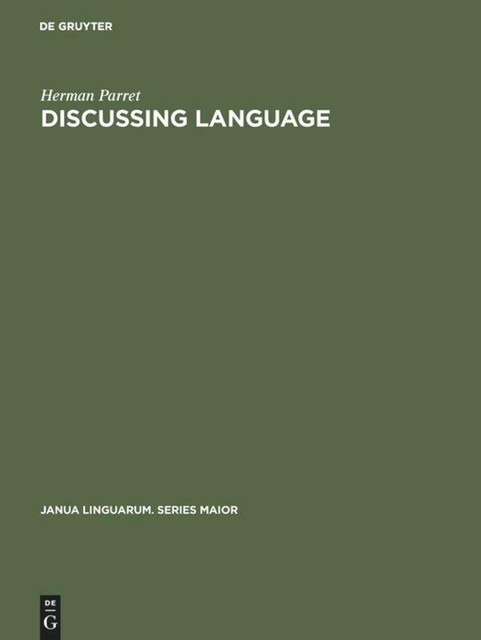 Discussing Language von Herman Parret (1974, Gebundene Ausgabe) online ...