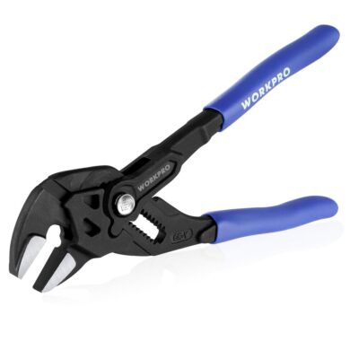 WORKPRO 7" Pliers Wrench CR-V Construction Adjustable Parallel Smooth ...