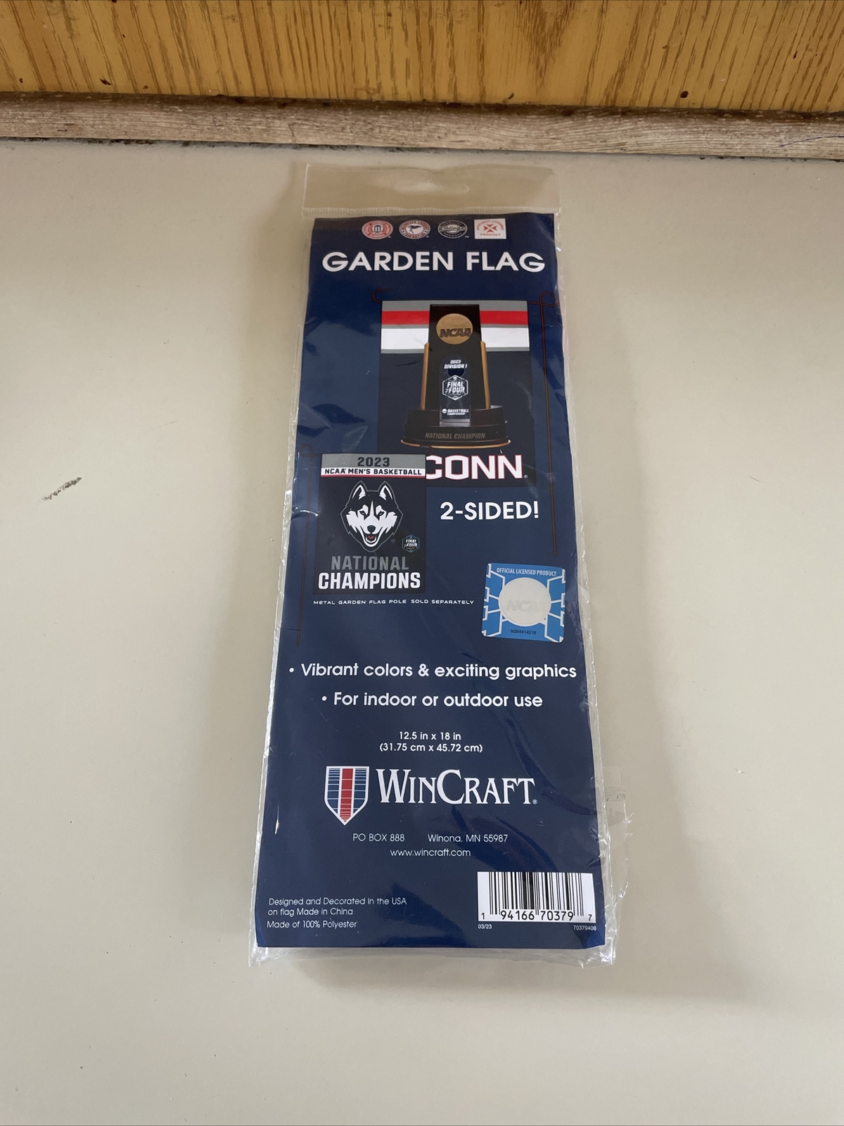 UCONN Garden Flag 🏀🔥NCAA🏀🔥go Huskies 2023 Champions | eBay